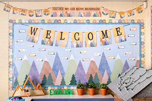 Teacher Created Resources Moving Mountains Blue Straight Border Trim