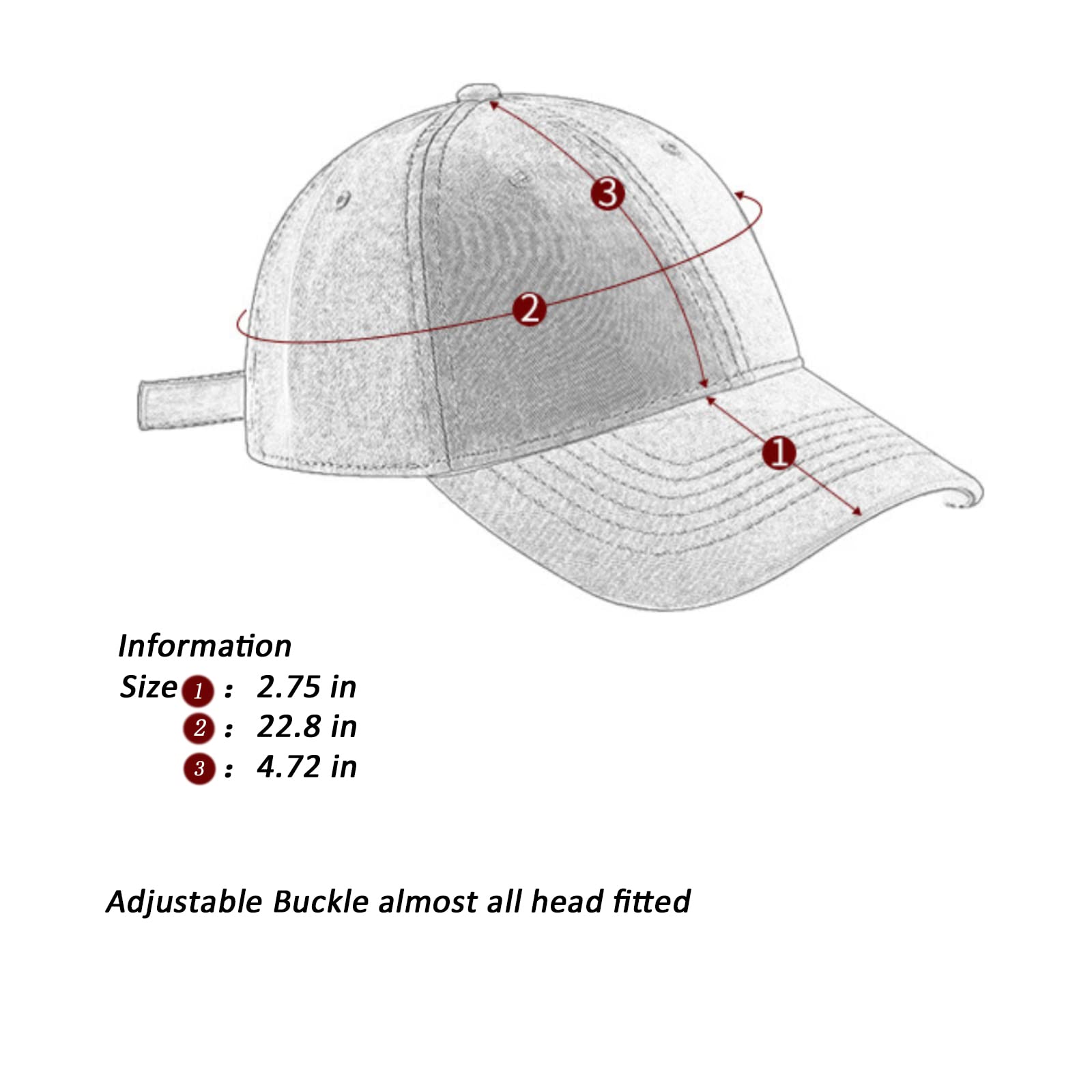 Men or Women Black Hat Plain Baseball Cap Adjustable Fitted Suitable for Exercise Like Fishing Running Golf Mission Cooling Down