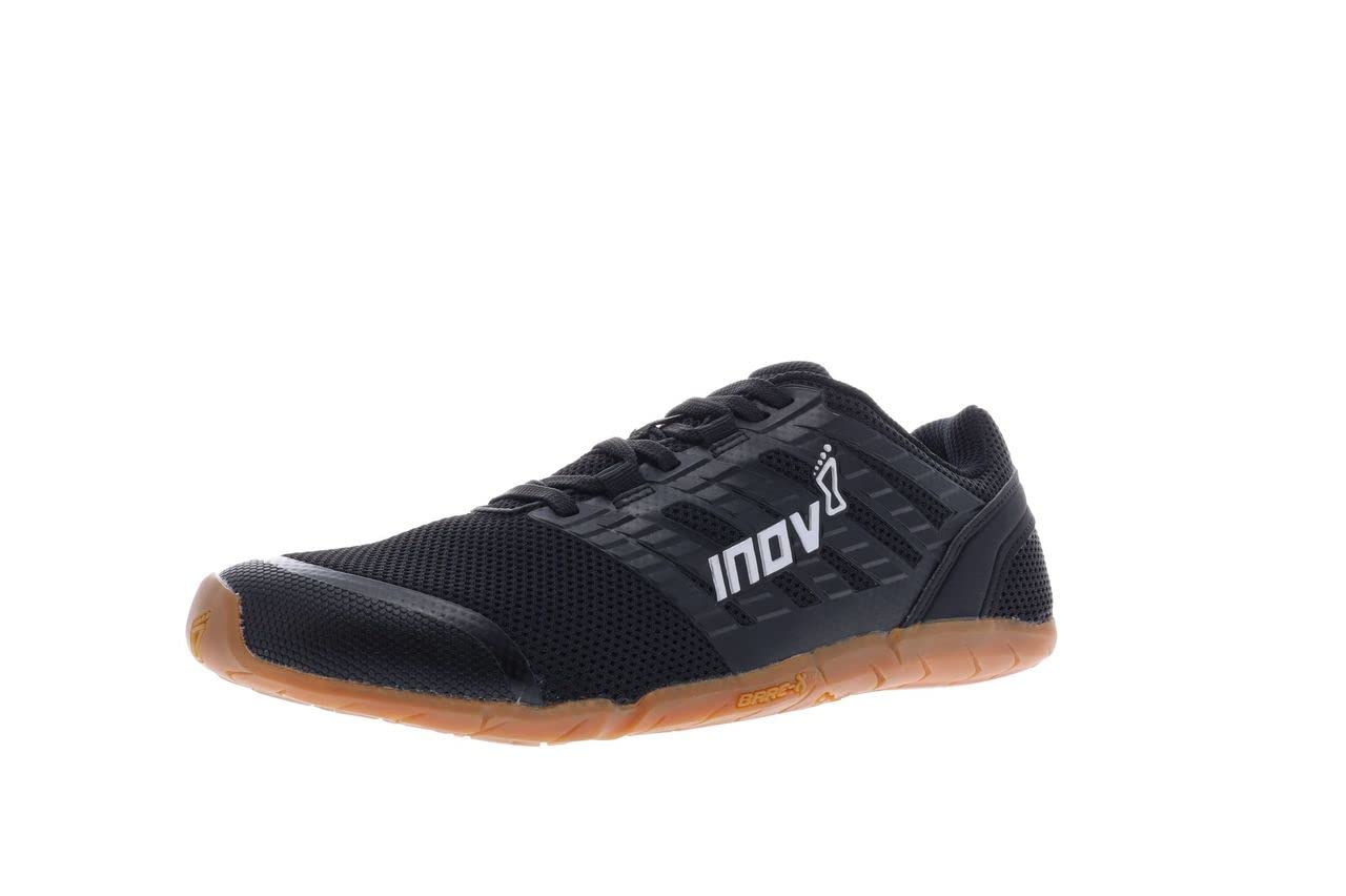 Inov-8 Men's Bare-XF 210 V3 - Minimal Barefoot Cross Training Shoes - Black/Gum - 8