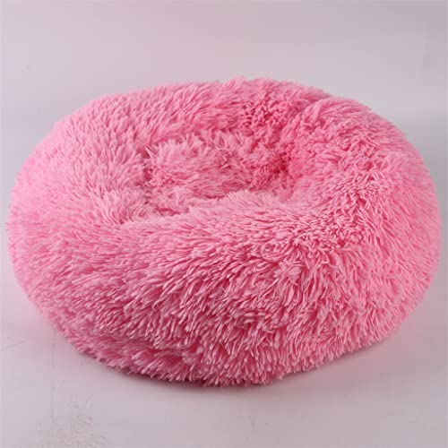 WXBDD Cats Cushion Bed Winter Warm Sofa Pet Kennel Super Soft Fluffy Comfortable for Large Dog House Bed (Color : White-Dinosaur Doodle4, Size : 70cm)