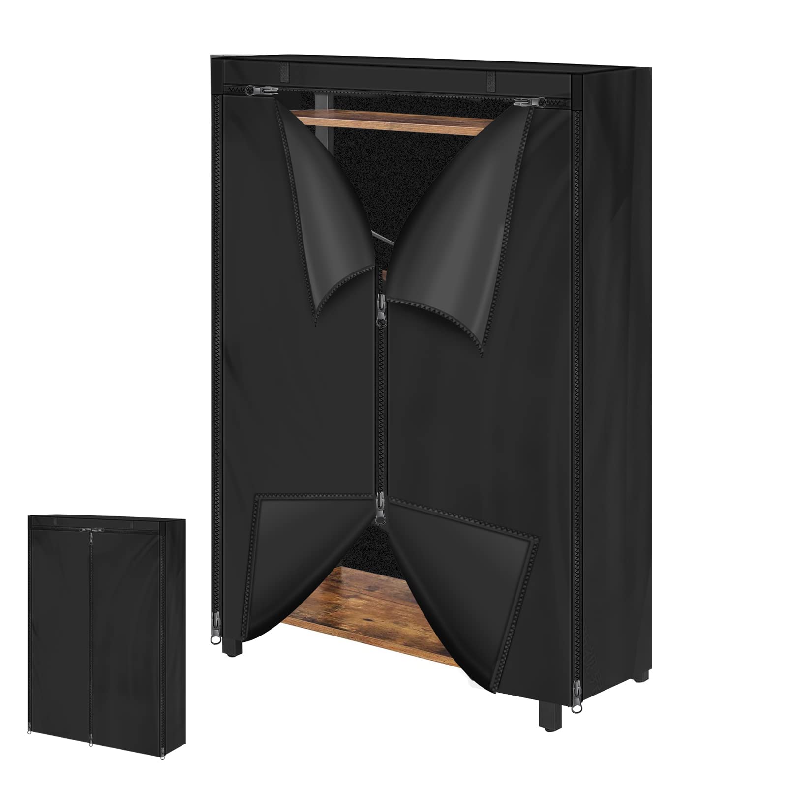 Vainlley Storage Shelving Unit Cover Waterproof Shelf Cart Cover Protective Outdoor Indoor Storage Rack Dust Cover 36 x 18 x 72 in