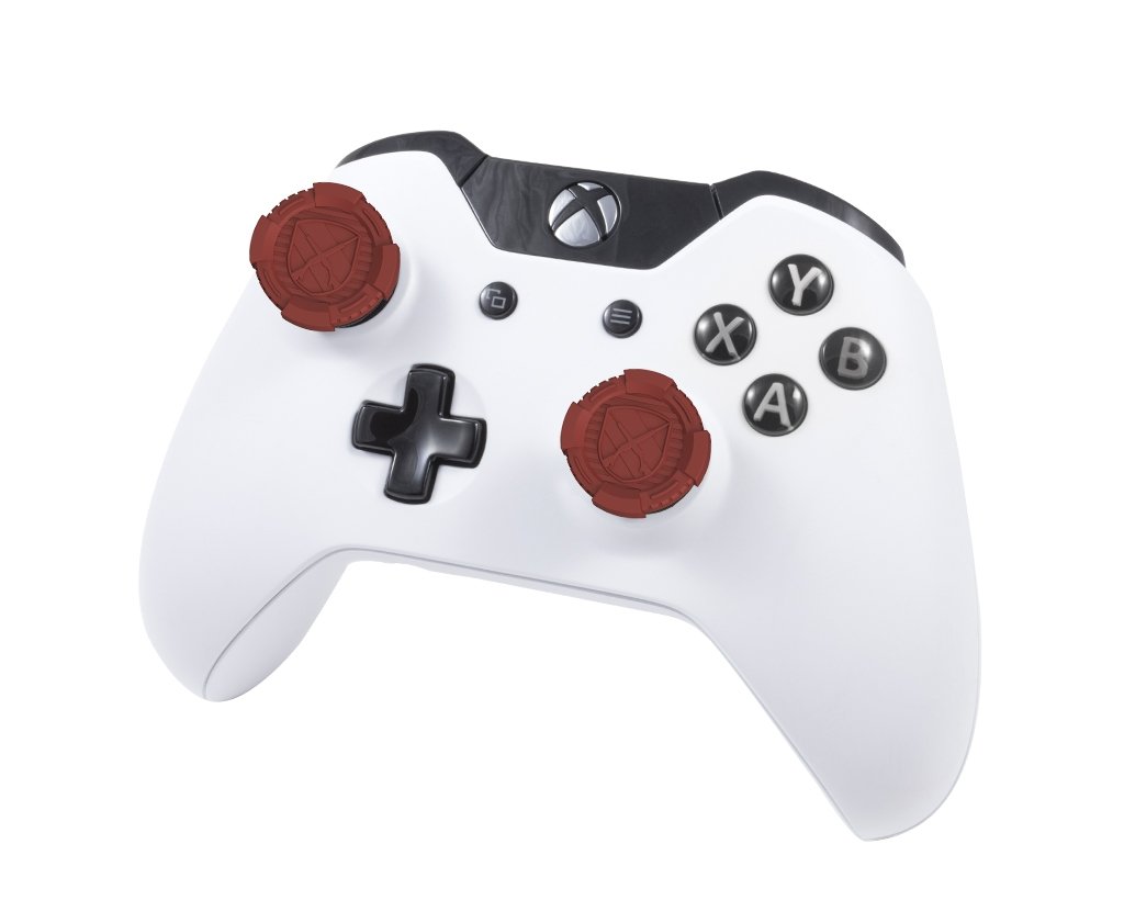 KontrolFreek FPS Freek Call of Duty: WWII for Xbox One Controller | Performance Thumbsticks | 2 High-Rise Concave | Red