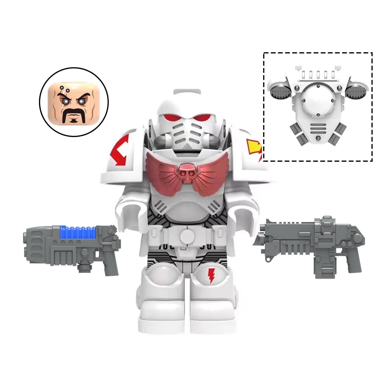 Immerse Yourself in The 40K Universe: Choose from 7 Exquisite Character Models , Authentic Detailing and Durable PVC Construction ,Heights up to 1.77 inches! (7-piece set)