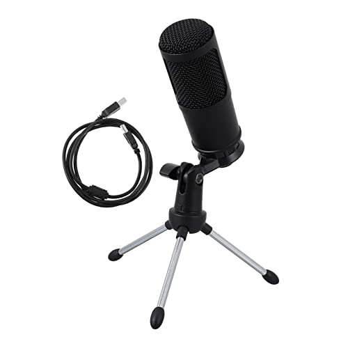 NUSITOU 1 Set Microphone Mic Kit USB Metal Mic Kit USB Desk Mic for Streaming Mic Streaming Kit Mic for Laptop Mic for Phone USB Mic Phone Mic Equipment Zinc Alloy Notebook