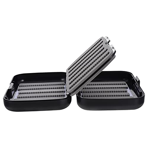 ifundom Fishing Tackle Box Two- Open Double- Sided Thickened Plastic Fly Hook Box
