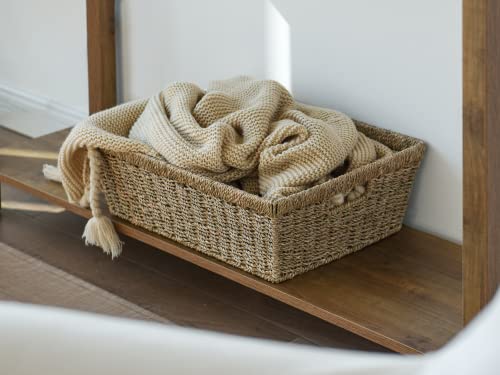 StorageWorks Jumbo Wicker Basket & StorageWorks Large Wicker Baskets