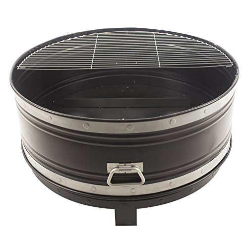 Pleasant Hearth OFW651R Colossal Fire Pit, Black