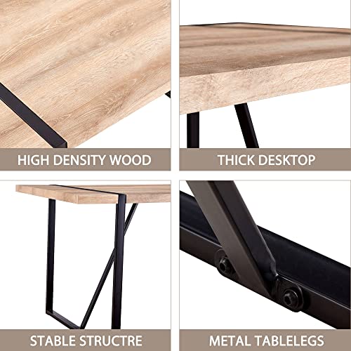 Ufurpie 5 Piece Dining Table Set, Modern Dining Chairs Set of 4, Mid Century Kitchen Table and 4 Leather Chairs, Perfect for Dining Room,Kitchen, Breakfast