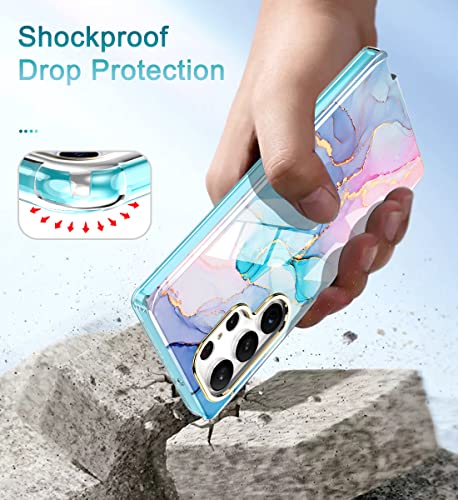Turquiase for Samsung Galaxy S23 Ultra Case, Lightweight and Stylish Full Body Shockproof Protective Rugged TPU Case for Galaxt S23 Ultra