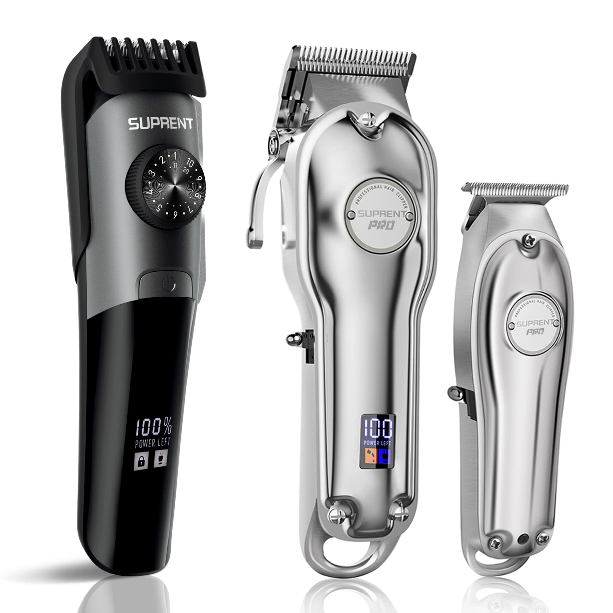 SUPRENT Beard Trimmer for Men Waterproof & Professional Hair Clippers for Men