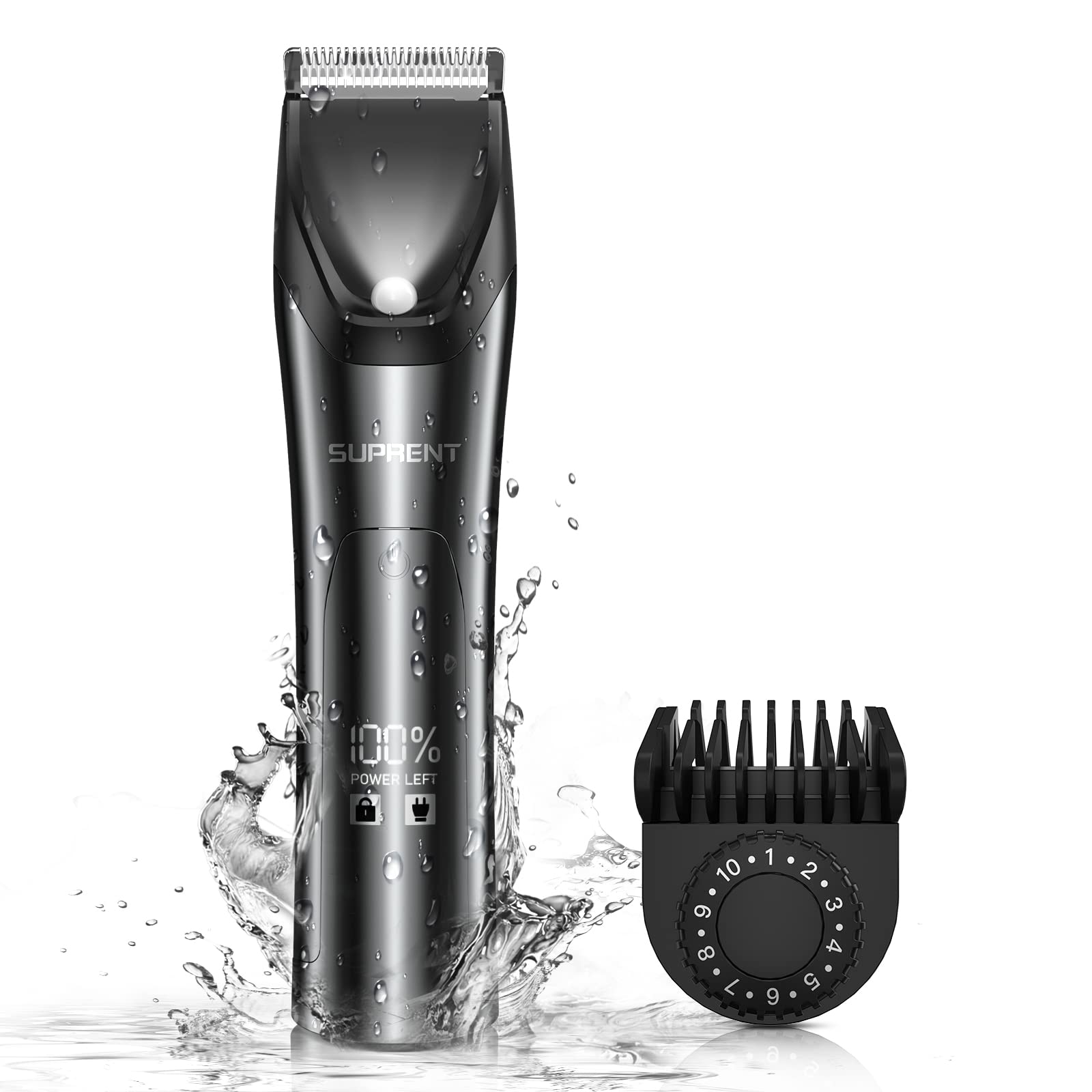 SUPRENT Electric Groin Body Hair Trimmer & Professional Hair Clippers