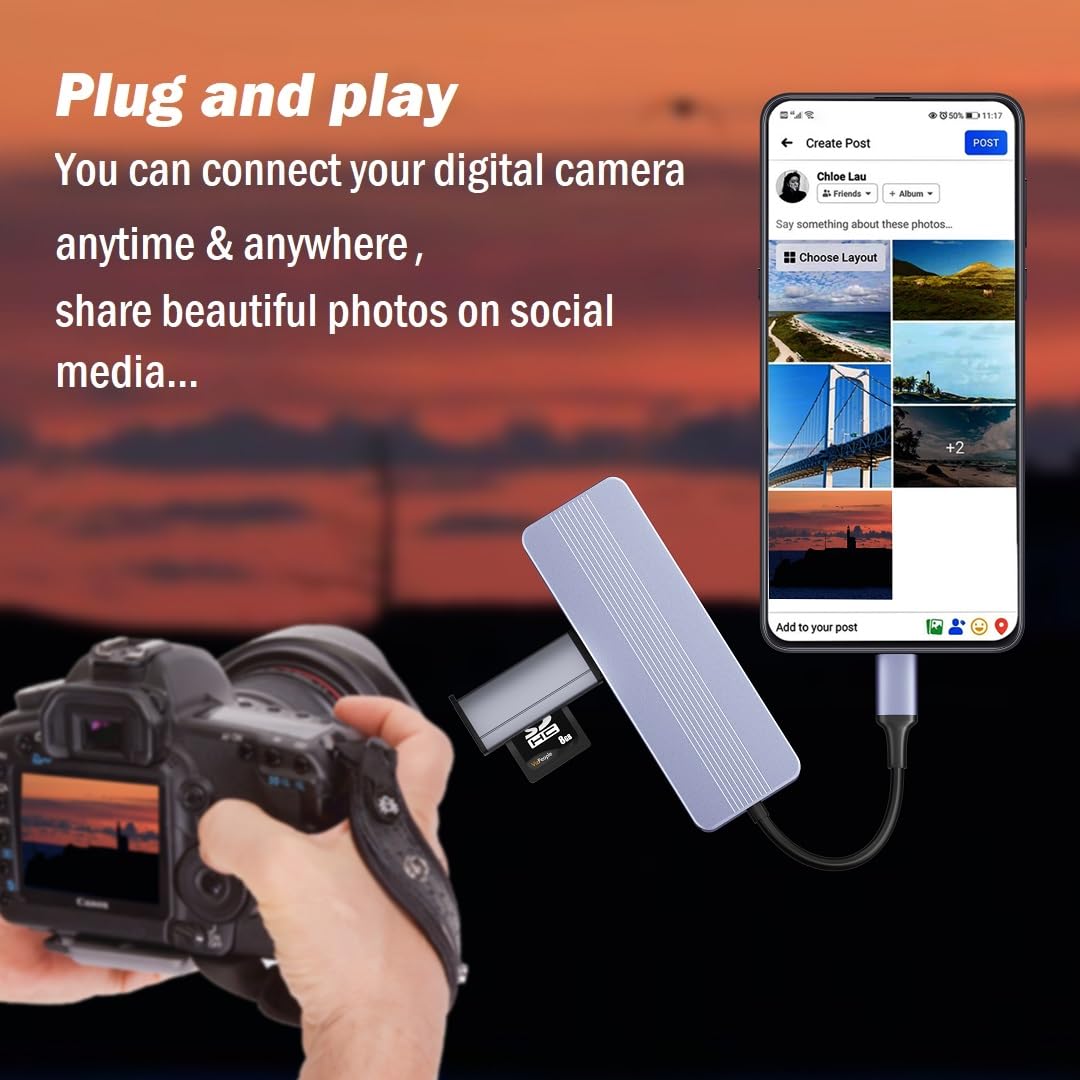 sunshot USB C Adapter 5in1 USB C to USB3.0(5Gbps), PD 65W, USB C Data Transfer Audio, USB-C Multiport Adapter for Macbook Air/Pro M1, iPad, Chromecast, Windows, Switch, PC, Mobile Phone