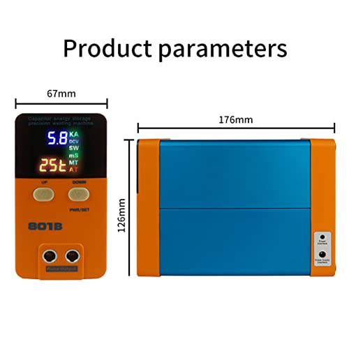 RCBDBSM Battery Spot Welder Capacitor Energy Storage Pulse Welding Machine, 11.6 KW Industrial Energy Storage Battery Welding Machine for 18650, 21700 Lithium Battery Pack Building