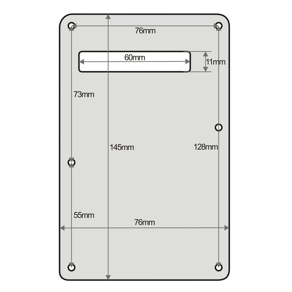 IKN 4Ply White Pearl Strat Pickguard Backplate Set for 3 Single Coil Pickups-11 Hole, come with Pickguard Screws