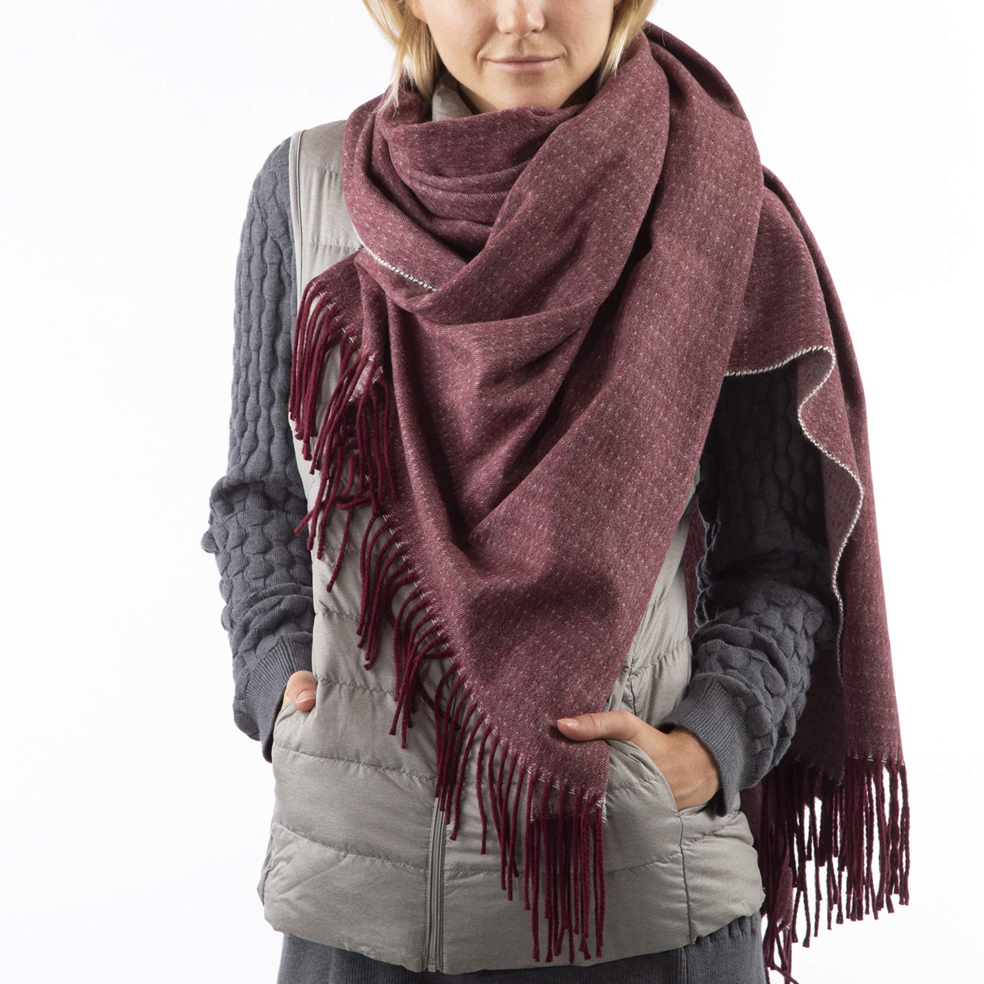 isotoner Women's Large Blanket Cold Weather Soft and Warm Travel Scarf