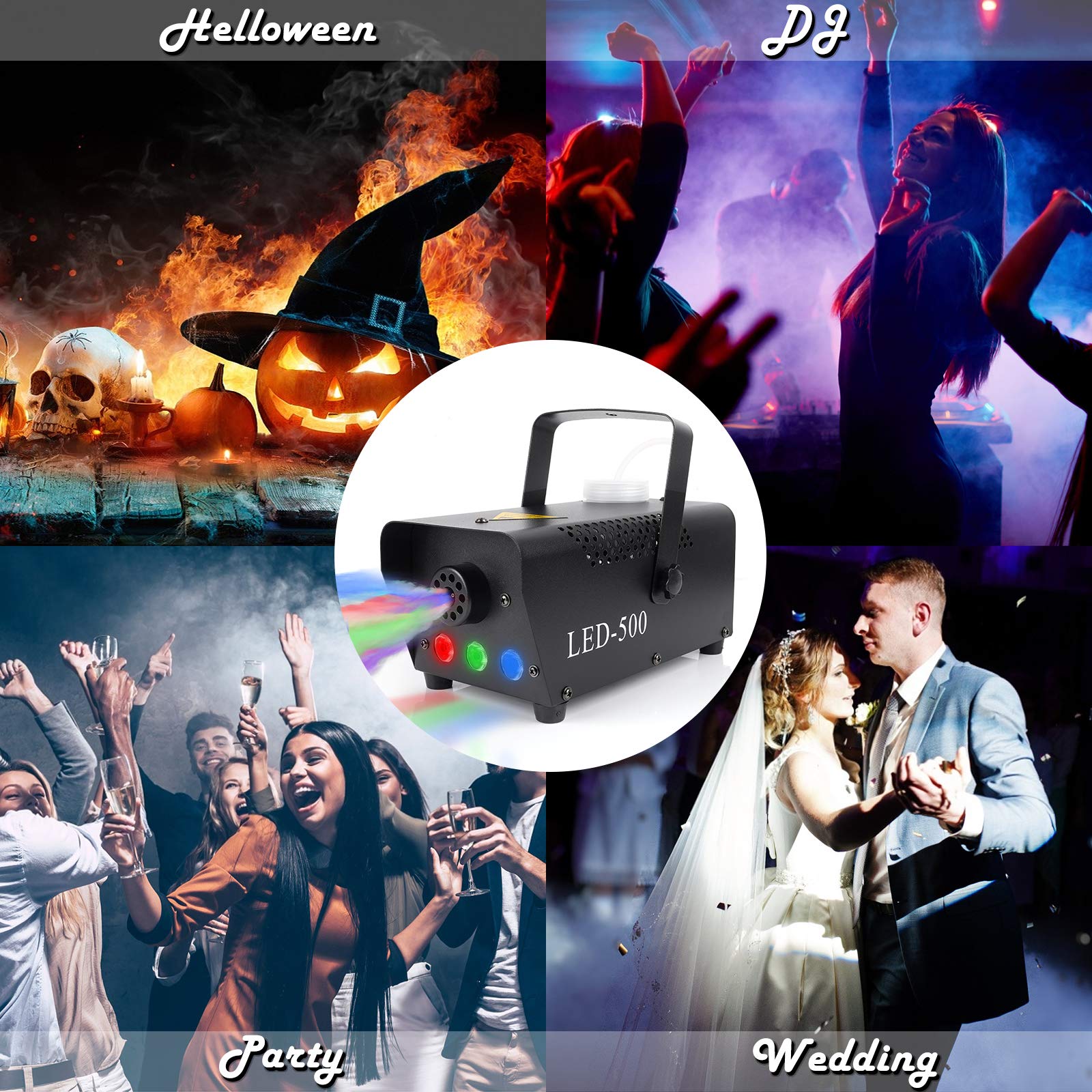 Party Lights, Vangoa Sound Activated Party Light, 60 Patterns LED Strobe Lights Effect with 2 Remote Controls, Projector for Indoor Birthday Karaoke Club Bar Dance Halloween Christmas