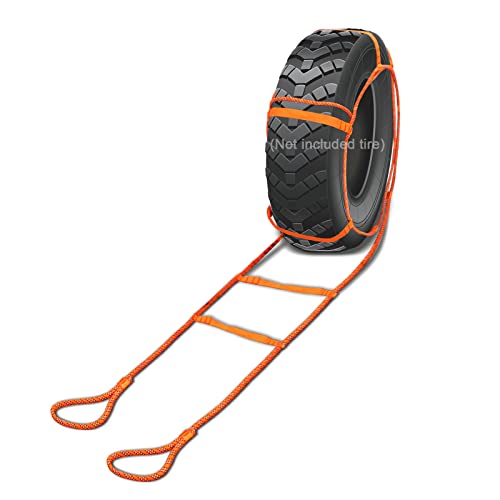 UCHENTON Tow Rope to Replace Towing Winch, A Self-Help Tow Strap, 8800lb 18ft Vehicles Recovery Rope, Emergency Recovery Gear for Offroad, Off Road Recovery Kit for Car Jeep ATV SUV, 1-Pack