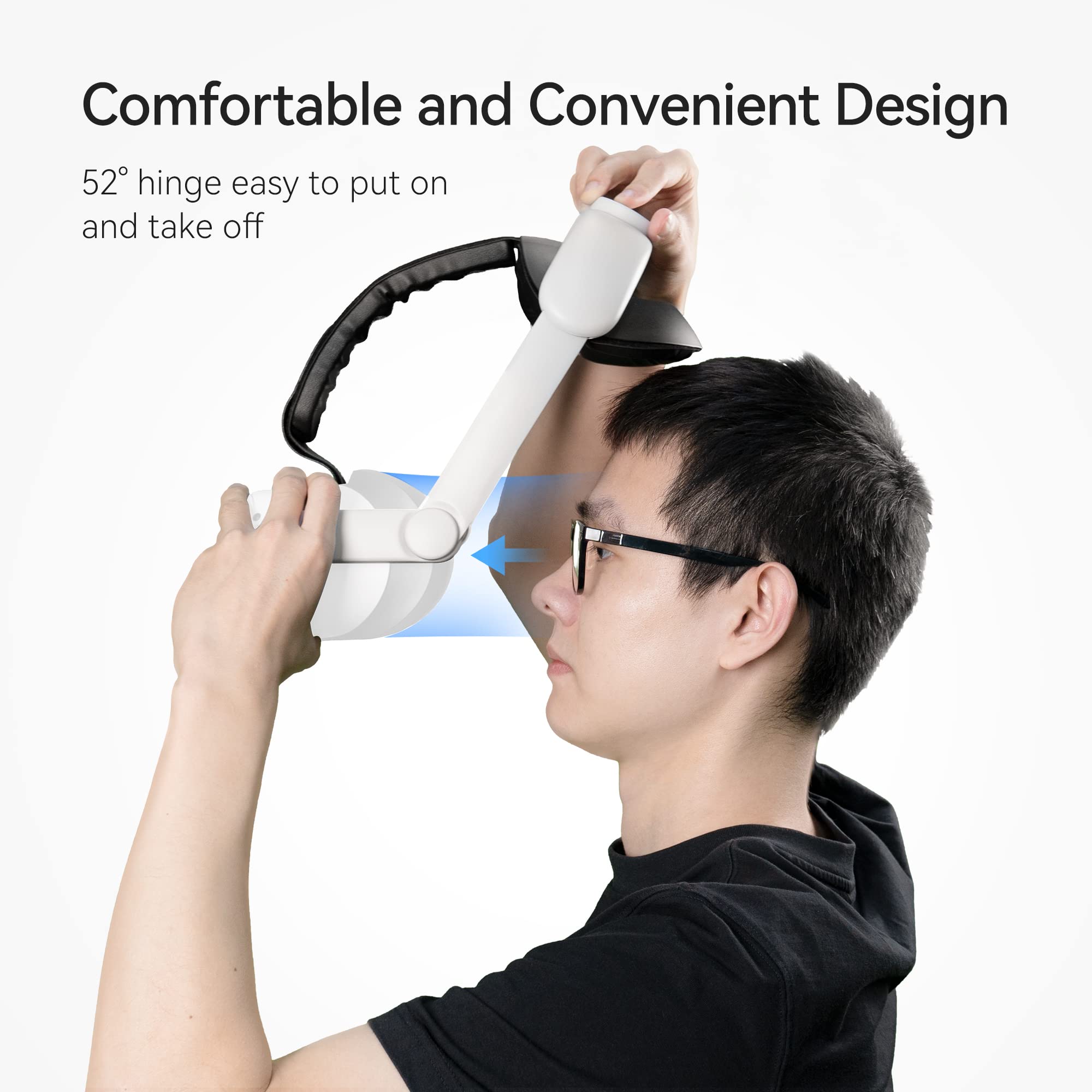 KIWI design VR Cable Management with Comfort Head Strap