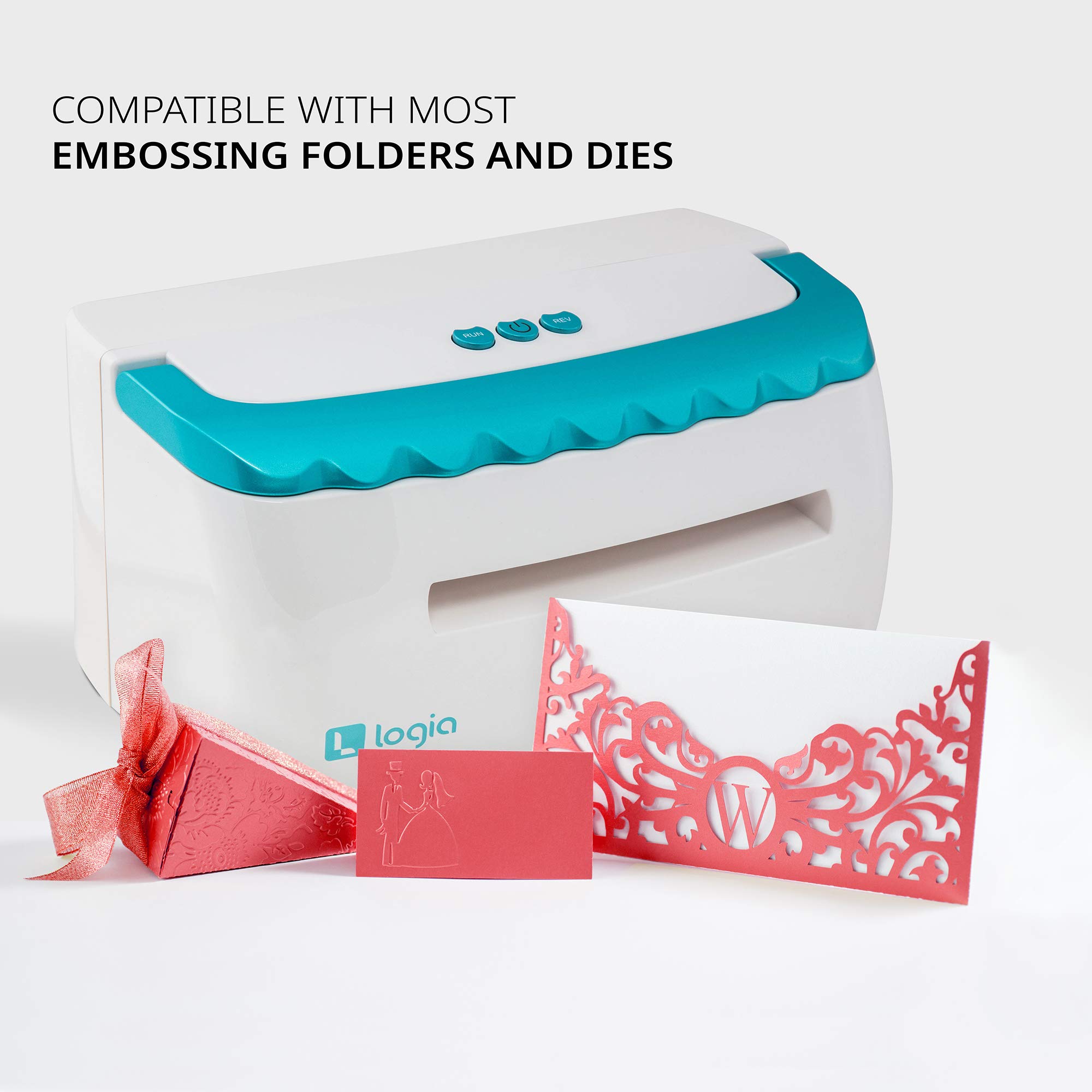 Logia A5 Electronic Die Cutting Machine | Professional Die Cutter & Embosser Starter Kit for Scrapbooking, Crafting & Card Making | Fast & Quiet, Easy Operation, Overload Protection & Accessories Pack