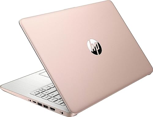 HP Laptop, Newest 14" Ultral Light Laptop for Students and Business, Intel Celeron N4120, 4GB RAM, 64GB eMMC, WiFi, Bluetooth, HDMI, Webcam, USB Type-A&C, Win 11 S, GM Accessory-Rose Gold