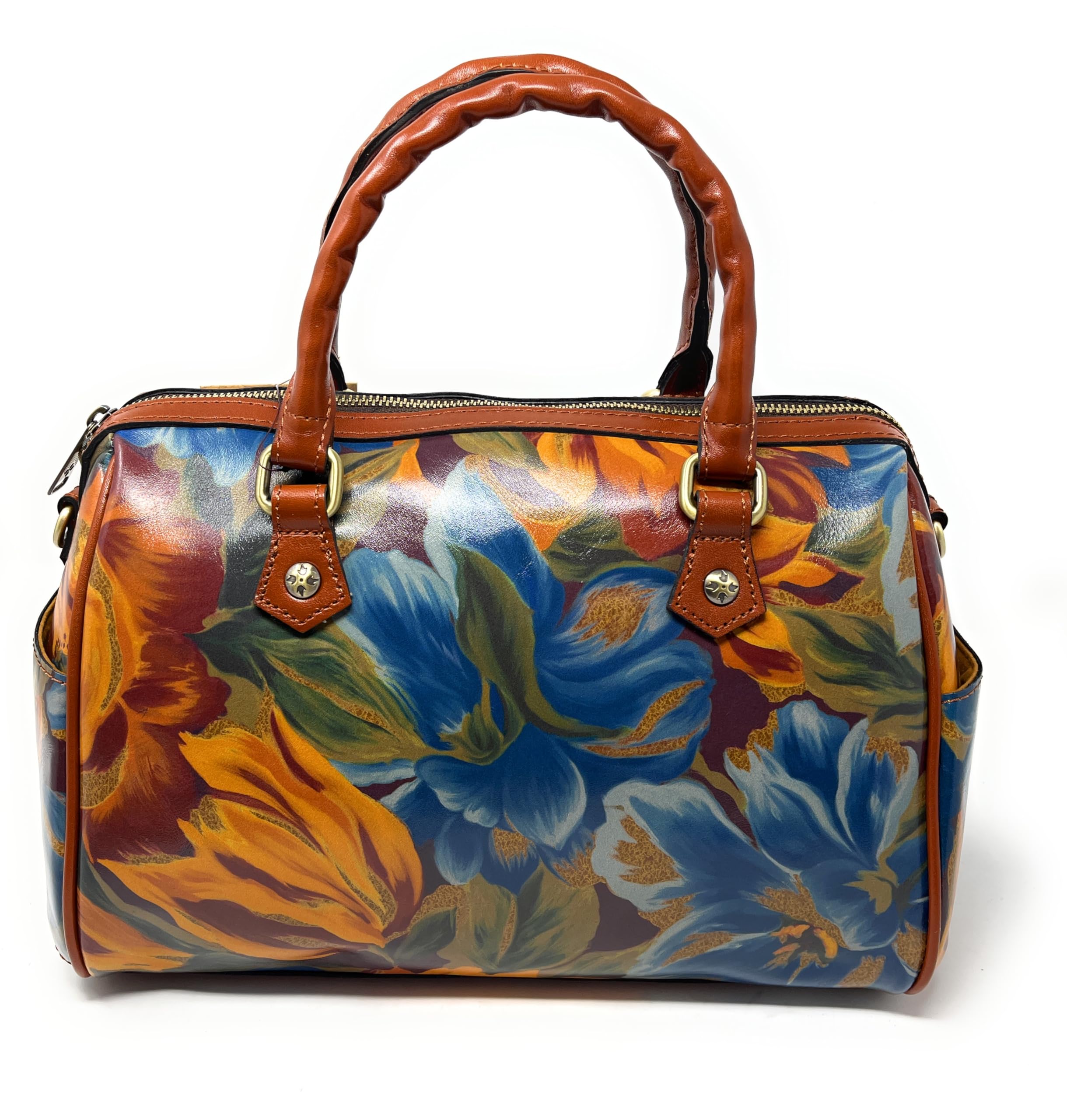 Patricia Nash Skye Leather Satchel - Stone Rose Tooled