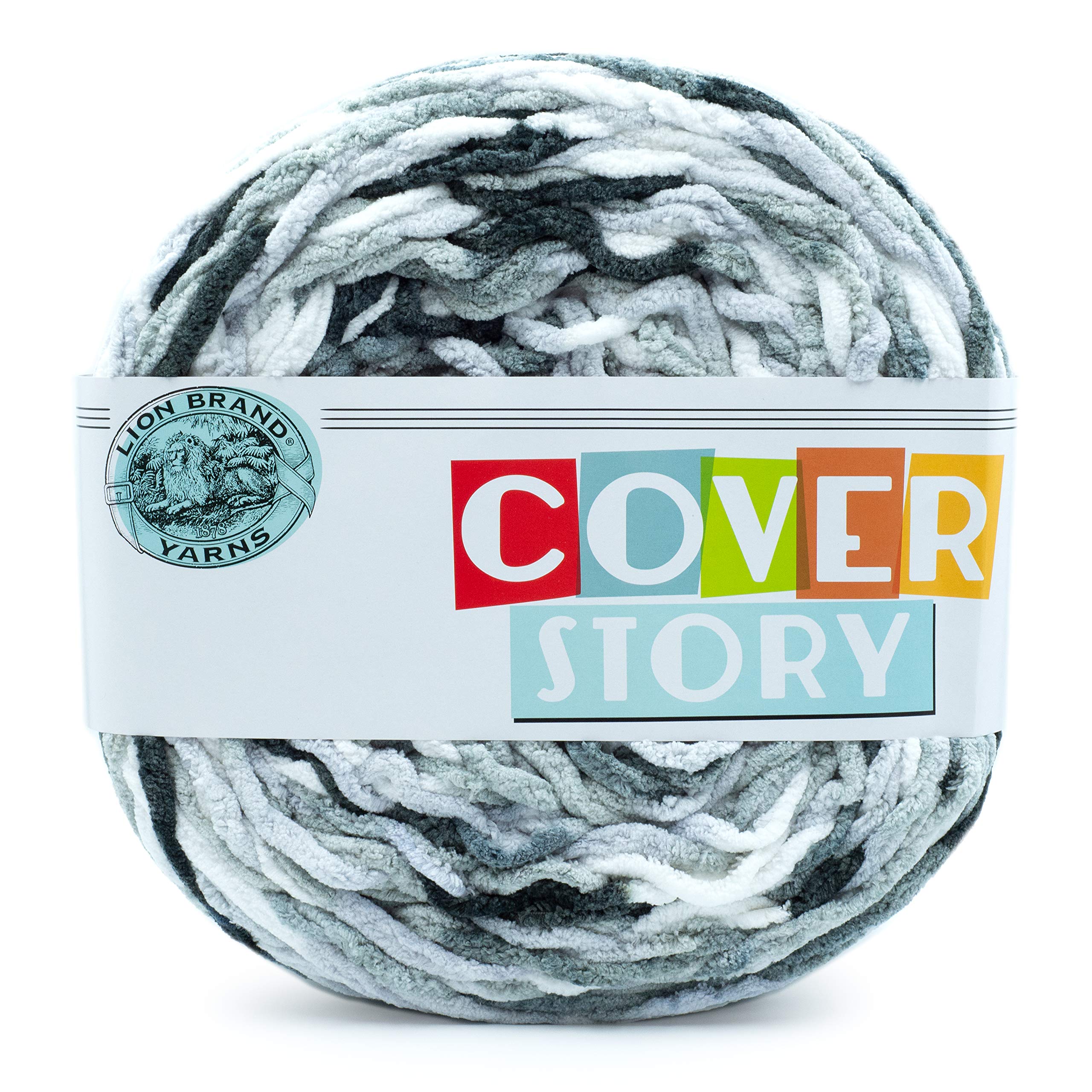 Lion Brand Yarn 533-223 Cover Story Yarn, Mercury
