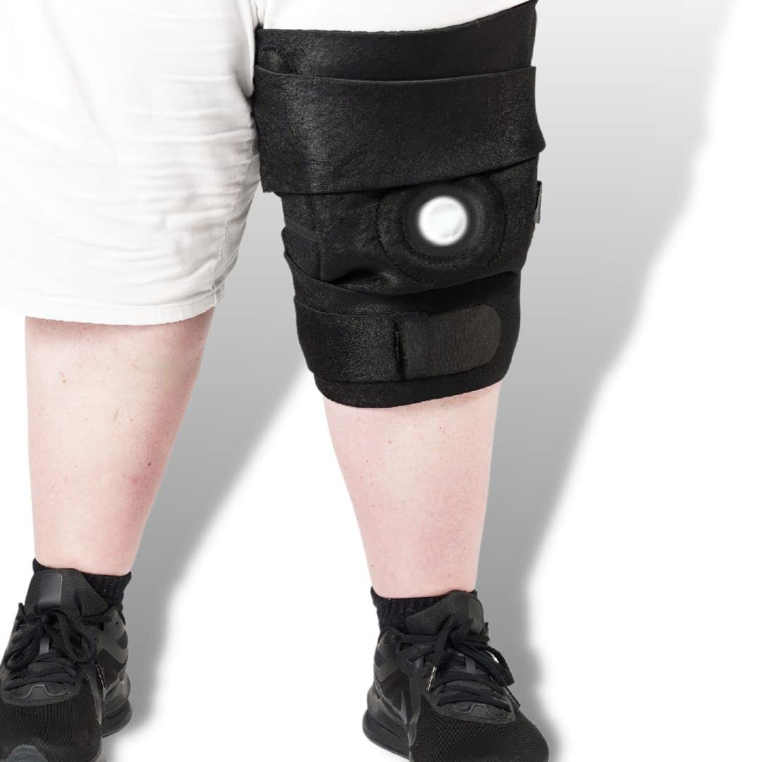 Knee Brace Wrap Dual-axis motion hinge with adjustable flexion/extension stops (Plus Adult)