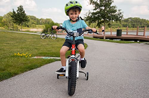 Joey Hopper Kids Bicycle with Training Wheels Pink 12 inch with Tire to Tire