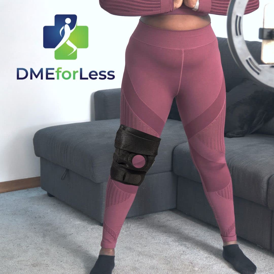 Knee Brace Wrap Dual-axis motion hinge with adjustable flexion/extension stops (Plus Adult)