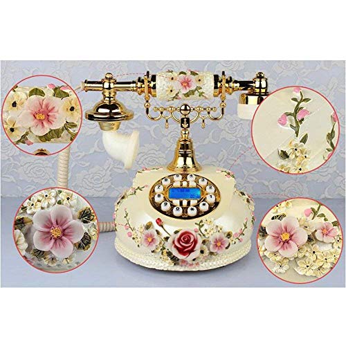 Telephone Retro Telephone Home Rotary dial Fixed Telephone Business Office landline 182325cm (3 Specifications Available) (Color : A2) (A2)