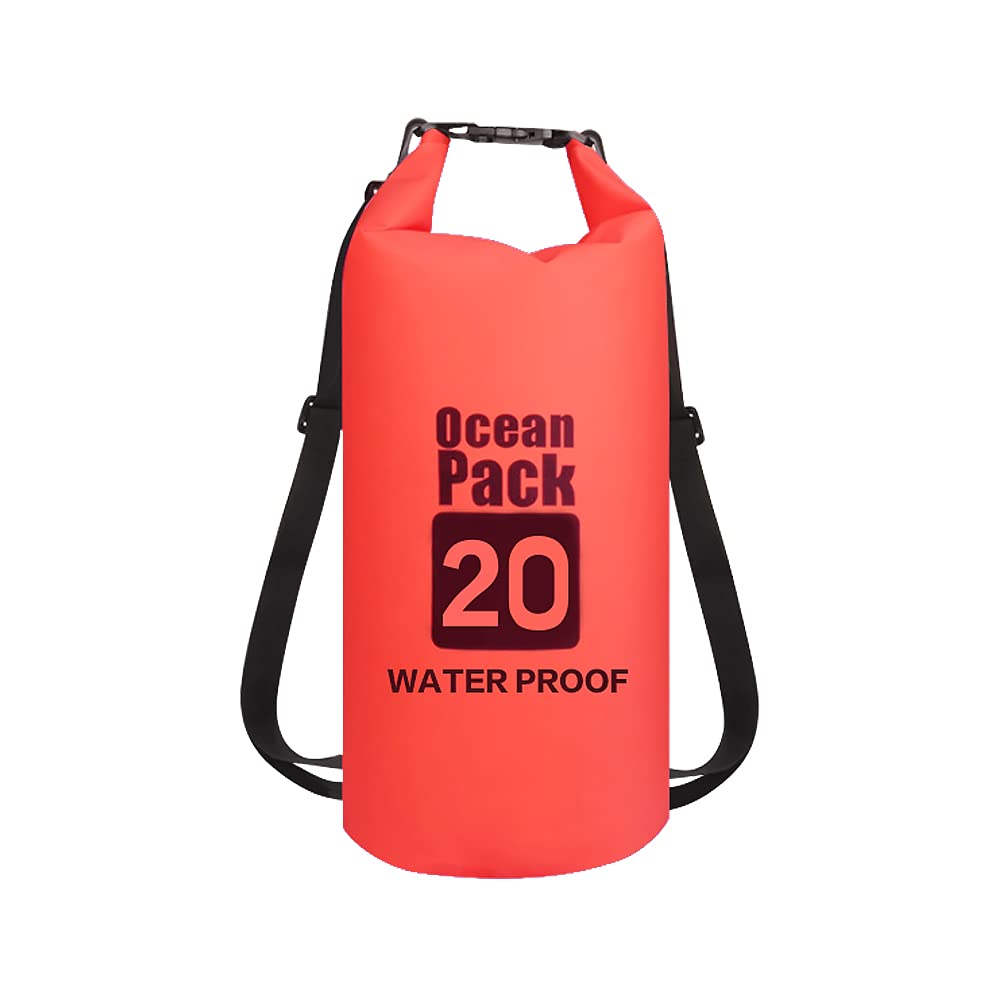 Modern-Depo Waterproof Backpack for Kayaking Camping Swimming Hiking Boating Floating Canoeing (20L, Orange)
