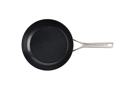 KitchenAid Forged Hardened Hard Anodized PFAS-Free Ceramic Non-Stick, 24 cm Frying Pan, Induction, Oven Safe,Black