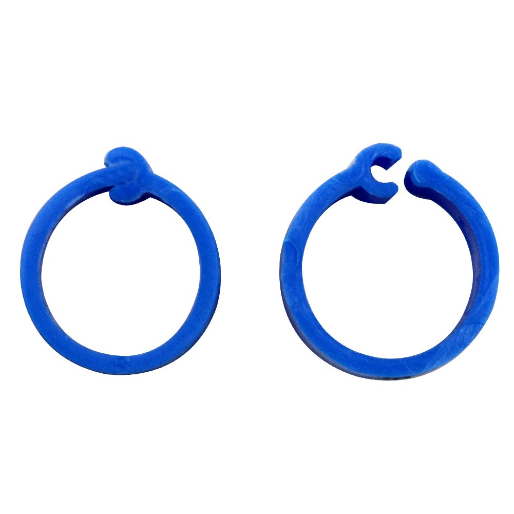 iherdsman 001-100 Multi-Color Bird Leg Bands Numbered 8 mm Pigeon Parrot Chicks Duck Clip Rings Band (Blue)
