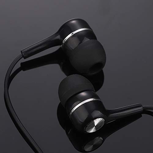 Yoley Bulk Earbuds Headphones Wholesale Earphones 50 Pack, Factorymall Low Cost Earbuds Disposable Ear Buds Bulk Headphones for School Classroom Students Kids-(Black)