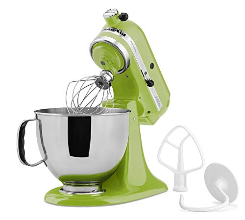 KitchenAid KSM150PSGA Artisan Series 5-Qt. Stand Mixer - Green Apple (Renewed)