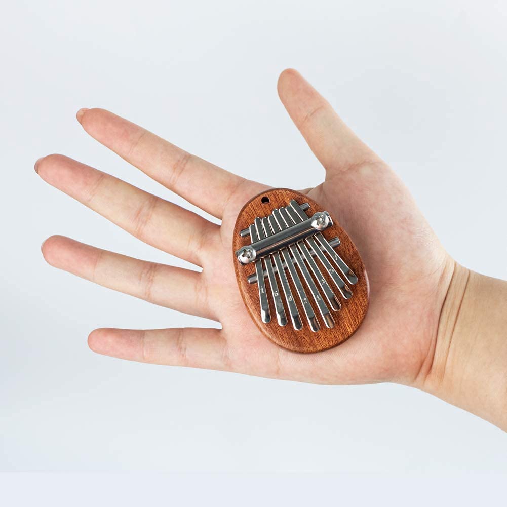 ILamourCar 8 Key Mini Kalimba exquisite Finger Thumb Piano Marimba Musical good accessory Pendant Gift for Kids Adult Beginners Professional.