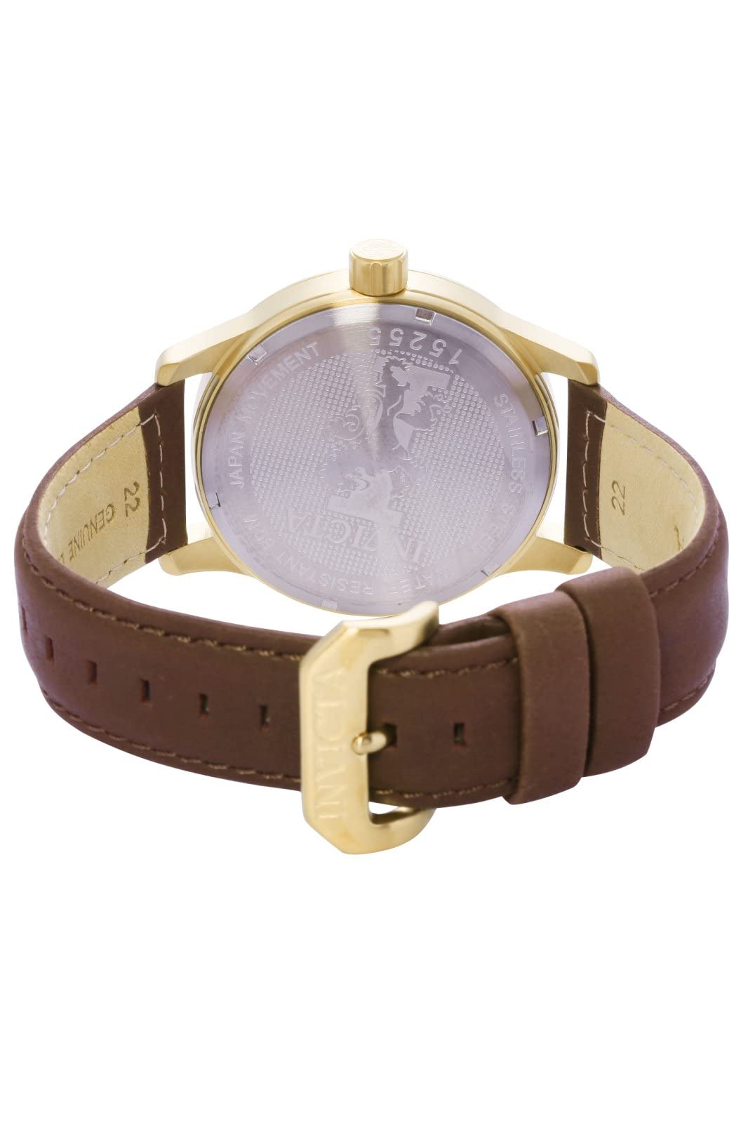 Invicta Men's 15255 "I-Force" 18k Gold Ion-Plated Stainless Steel and Brown Leather Watch