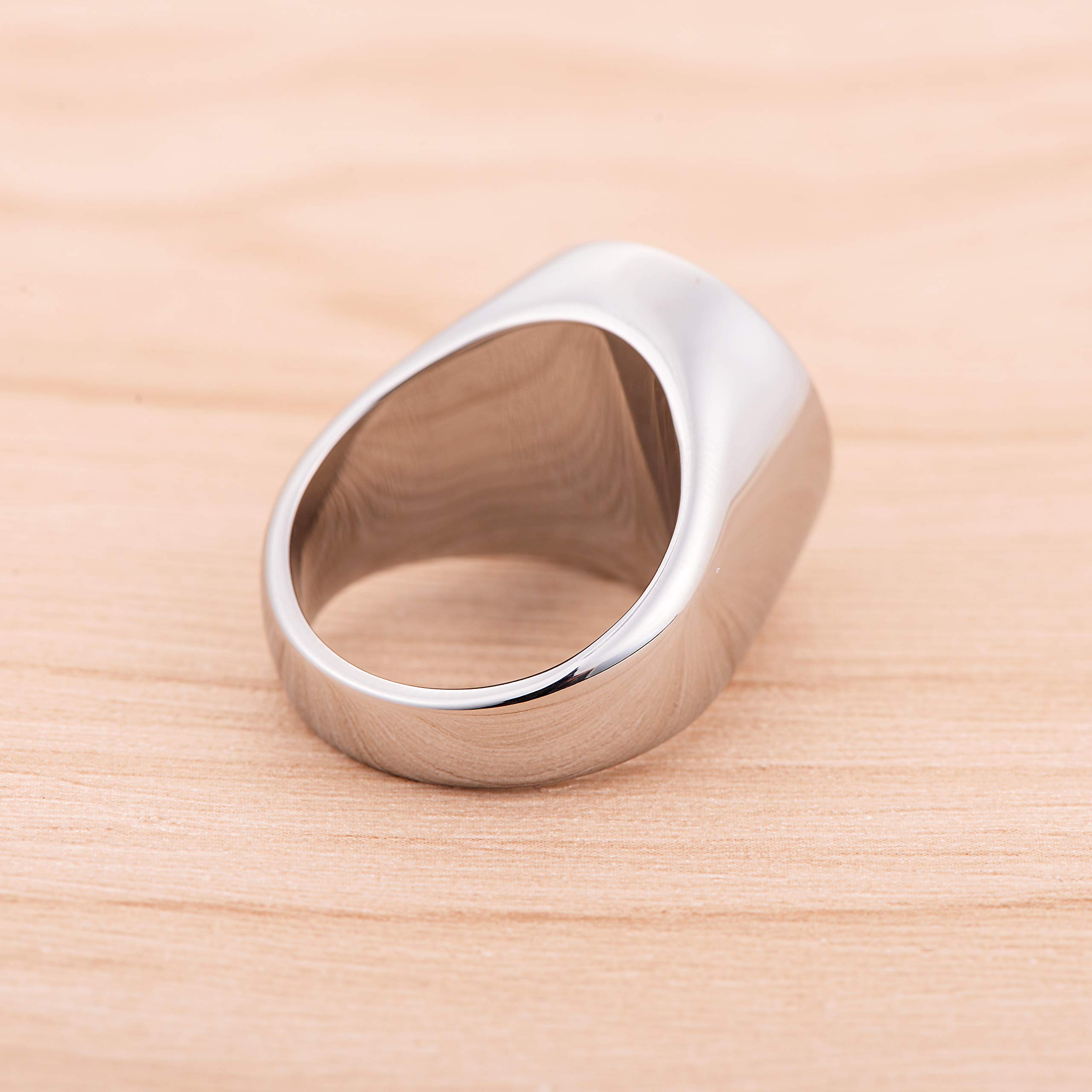 KY Cremation Ring for Ashes Memorial Urn Ring Stainless Steel Celtic Knot Retro Jewelry Keepsake Ring Size 9/10