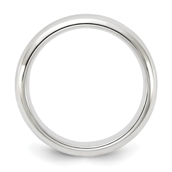 IceCarats 925 Sterling Silver 4mm Comfort Fit Plain Classic Wedding Band Ring Size 5
