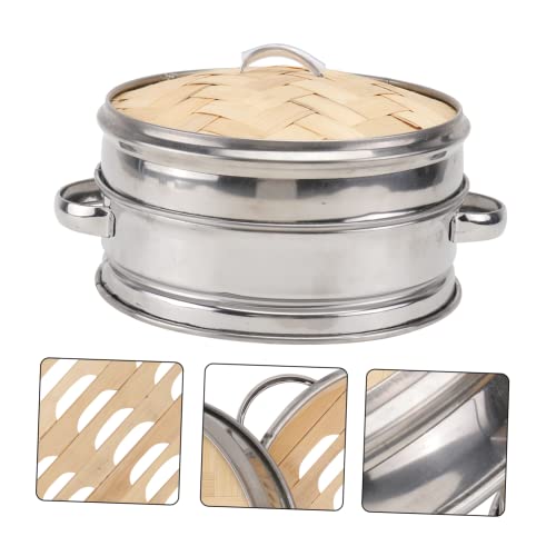 TIDTALEO 1 Set Steamer Wooden Cooking Utensils Chicken Breadt Asian Cookware Sticky Chinese Steamer Basket Soup Dumpling Steamer Basket Steamer with Lid Steamer for Dumpling Food Steamer