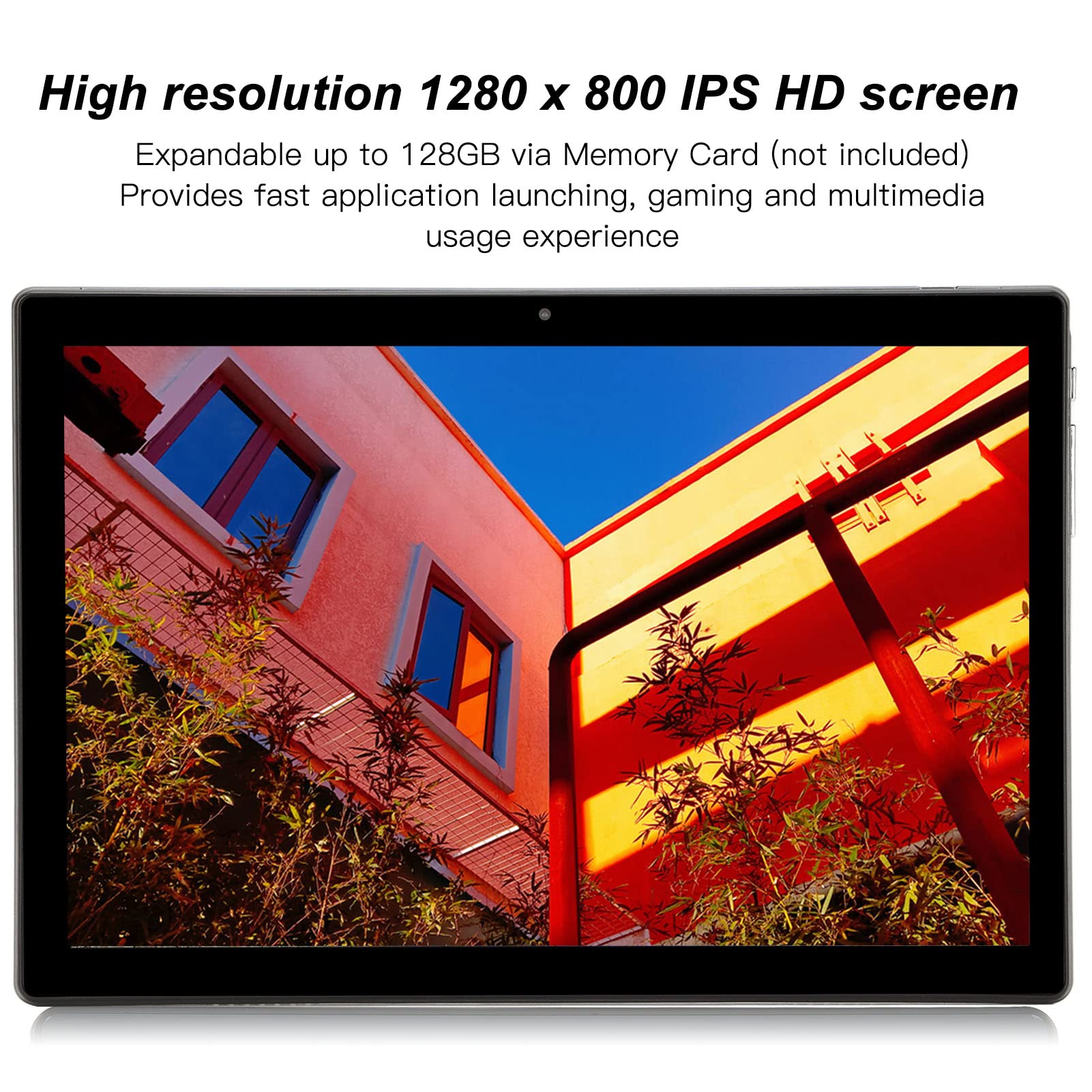 Tablet PC, HD Gaming Tablet, 5G 10 Inch WiFi 64GB Tablet, Octa Core CPU IPS Display Dual SIM Dual Standby, for Work Study Writing Painting Playing (US Plug)