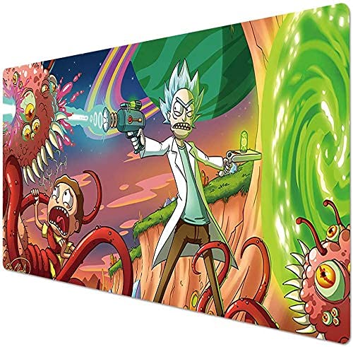 Imegny Large Gaming Mouse Pad, Extended XXL Desk Pad & Non-Slip Rubber Mat for Mice and Keyboard with Stitched Edges 90x40 greemdao