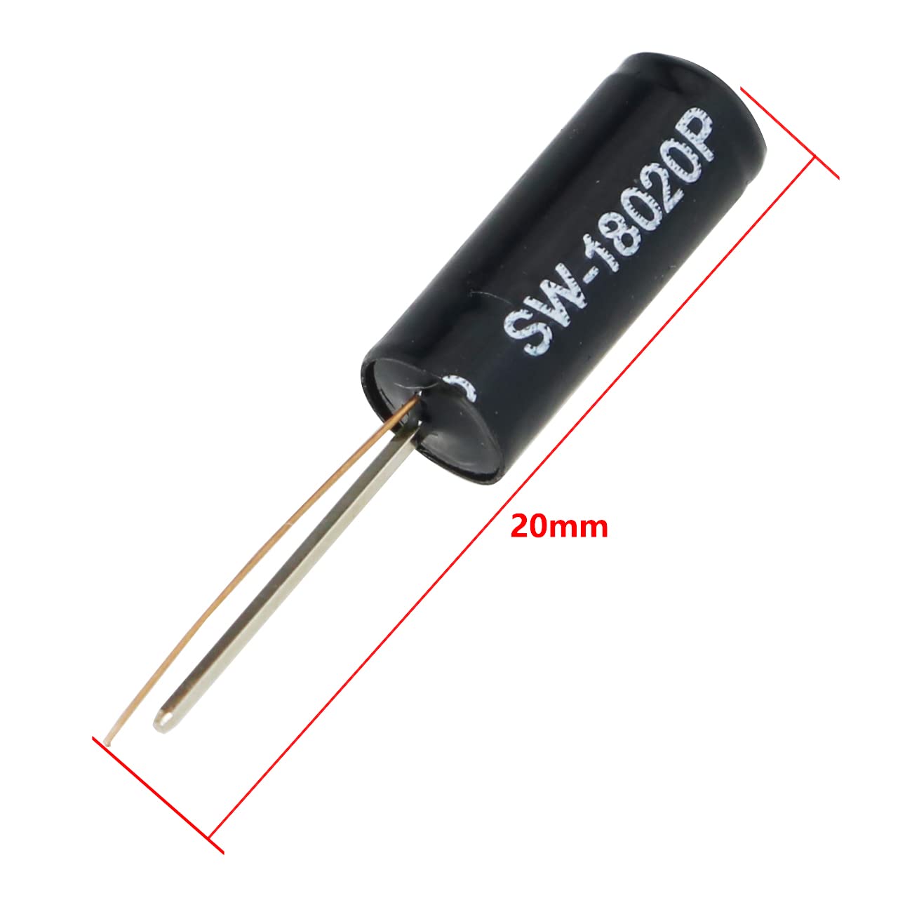 SW-18020P Shaking Sensor FMHXG 20PCS SW-18020P Ordinary Sensitivity Spring Electronic Vibration Sensor Switch, SW-18020P Vibration Sensor