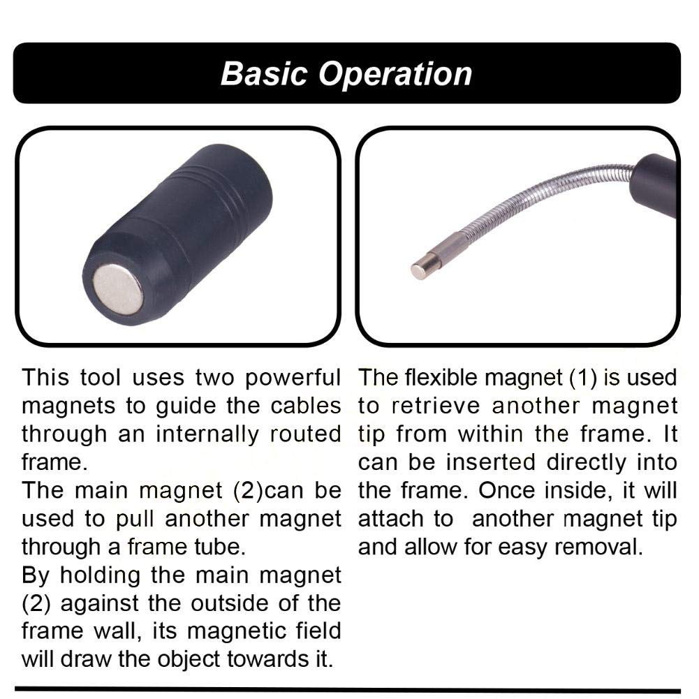 Internal Cable Routing Tool Shift Cable Wire Kit with Magnet, Removable , Wires, Fittings for MTB Road Bike Product Name
