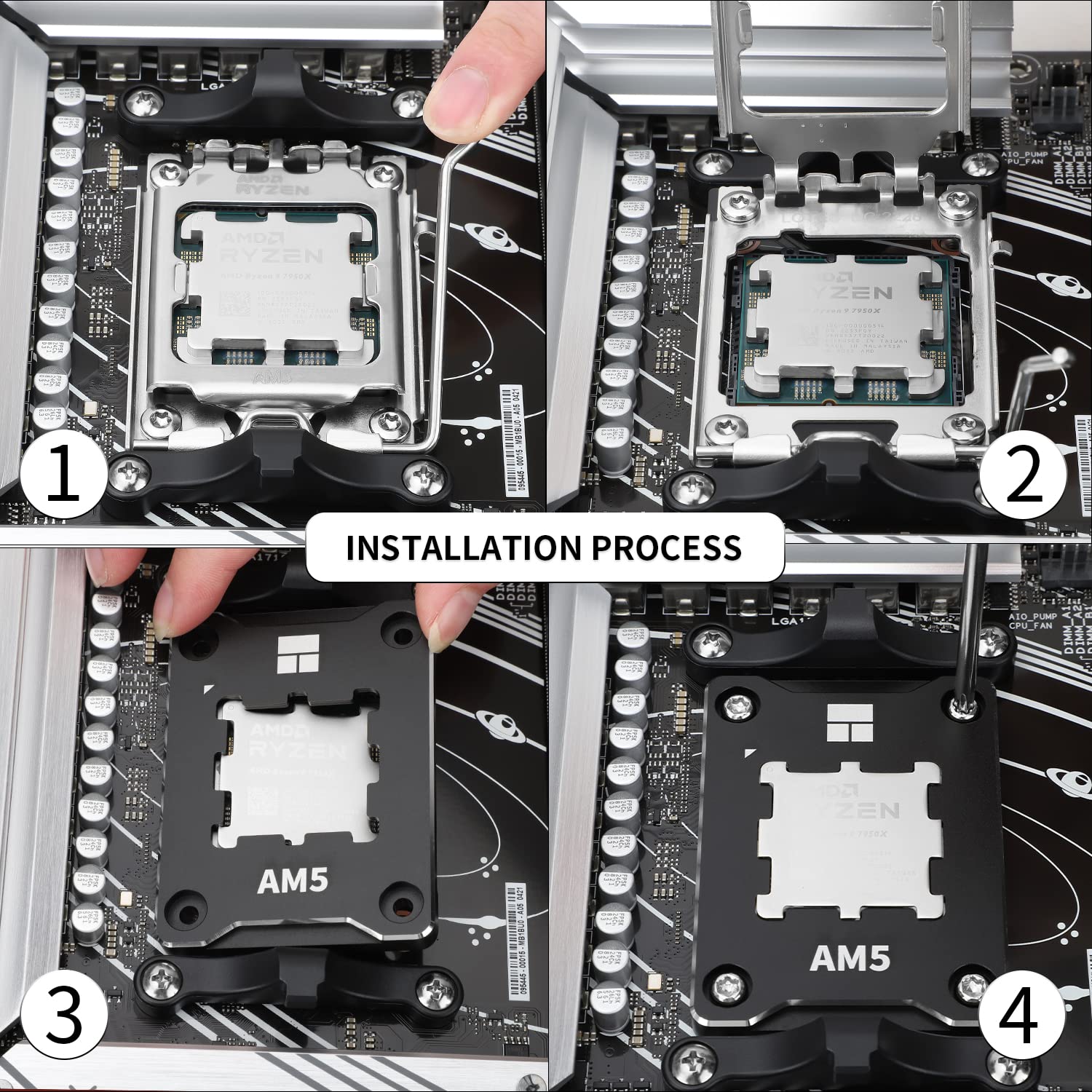 Thermalright ASF-RED AM5 CPU Holder, Corrective Anti-Bending Fixing Frame, AM5 Full-fit Fixed Non-Marking Mounter, AM5 Anti-Bending Contact Frame, CPU Cooler Standard
