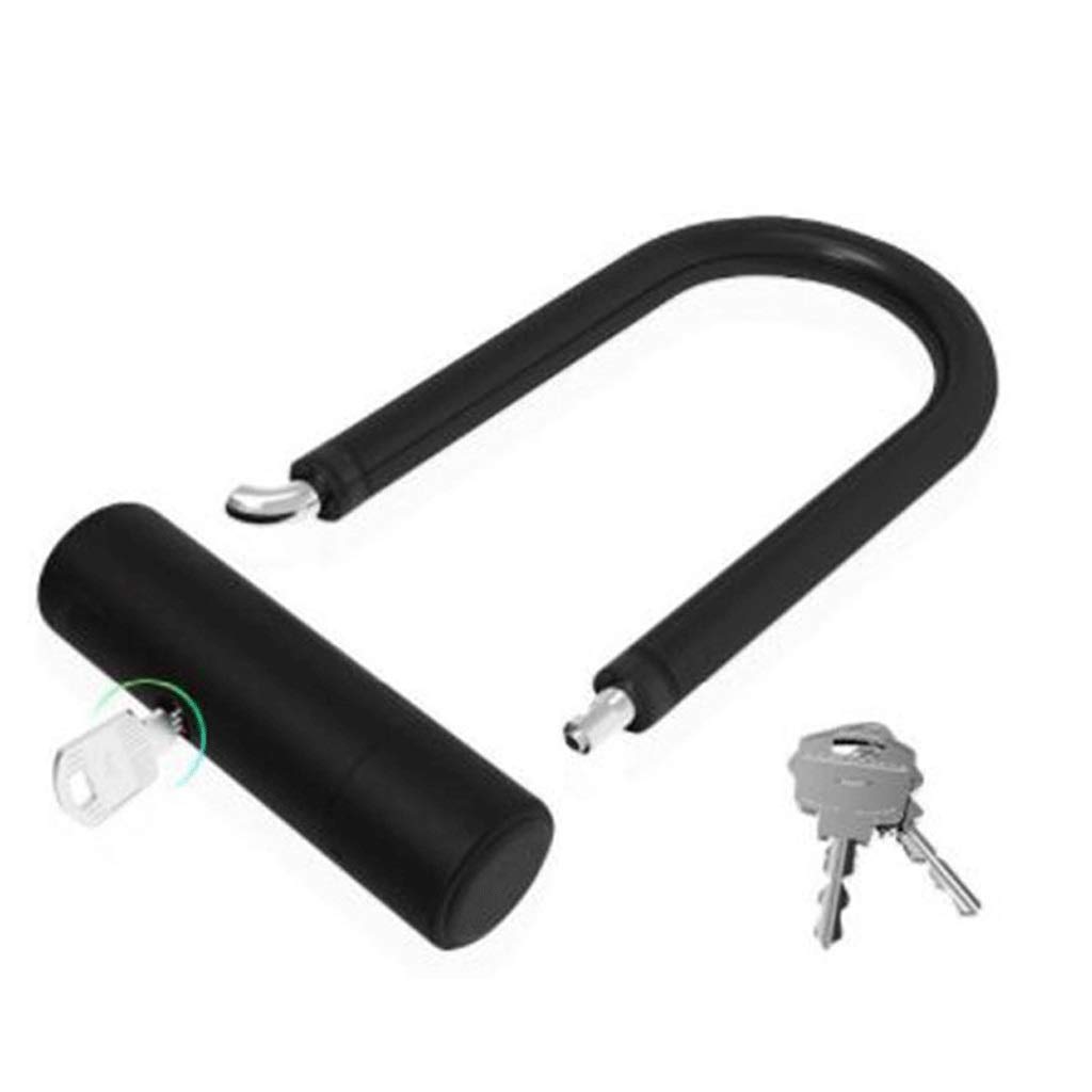 LMNUY u Lock for Bicycle Bicycle U Lock Heavy Duty Combination Security Black Smart Fingerprint Lock for Bicycle Motorcycle Bike Lock
