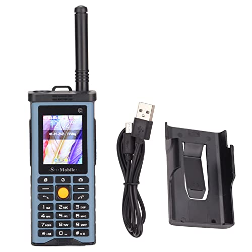 Unlocked Mobile phone Multifunctional 2G Cell Phone For The Elderly , Four Cards Four Standby , Large Button , Large Battery , Loud Volume , Power Bank , Ultra Long Standby Light blue