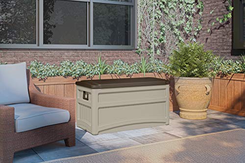 Suncast DB8000B Deck Box, Deluxe, Light Taupe