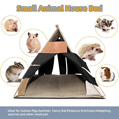 Y-DSIWX Guinea Pig House Bed, Rabbit Large Hideout, Small Animals Nest Hamster Cage Habitats Color