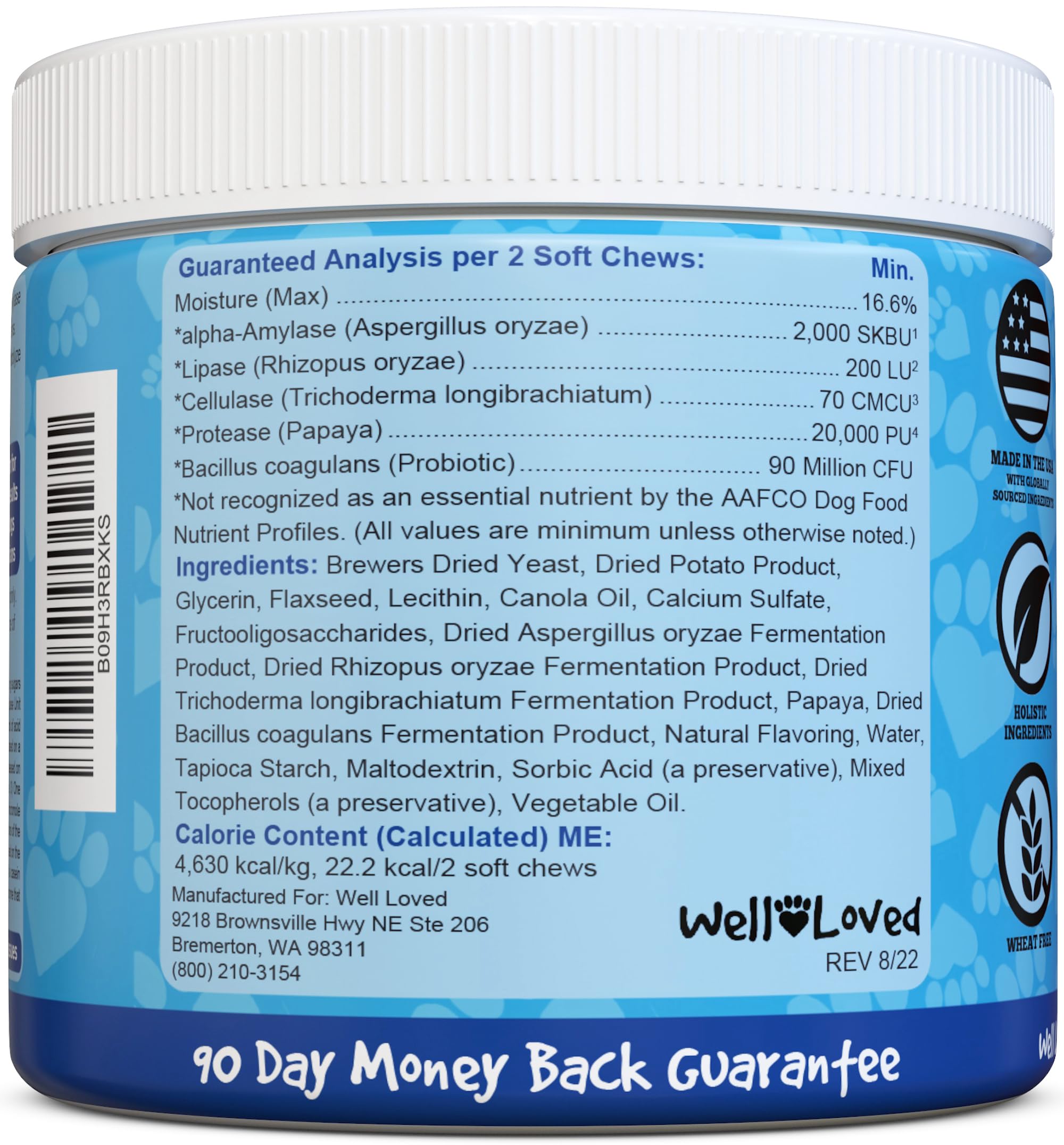 Well Loved Pumpkin & Probiotics Plus Probiotic Chews Bundle, Dog Probiotics and Digestive Enzymes, Dog Digstive Support